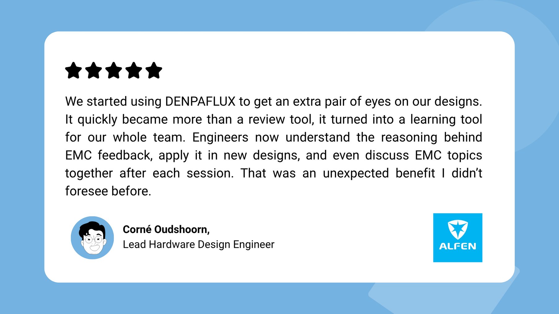 Alfen EMC Case Study | Faster Hardware Development with DENPAFLUX